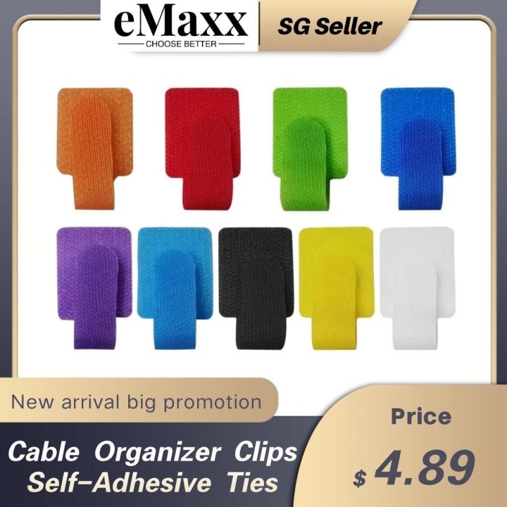 Cable clips magic Organizer Electrical Cable Organizer Tidy Cable Ties ...