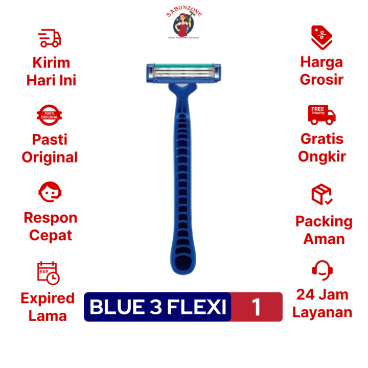 Alat Cukur Gillette Blue 3 Simple Flexi | Lazada Indonesia