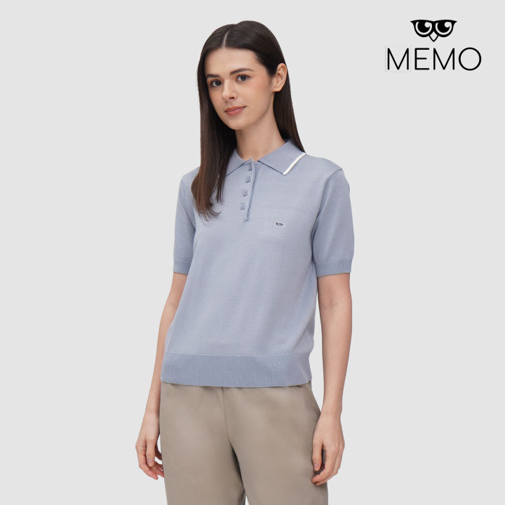 Memo The Smart Polo For Women (Blue Stone/Blush/Taupe) | Lazada PH
