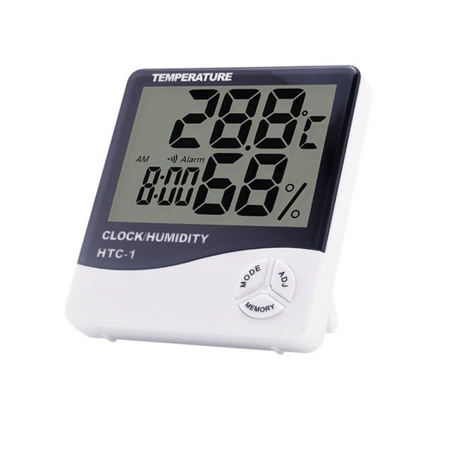 Indoor HTC-1 LCD Electronic Humidity Meter Digital Thermometer ...