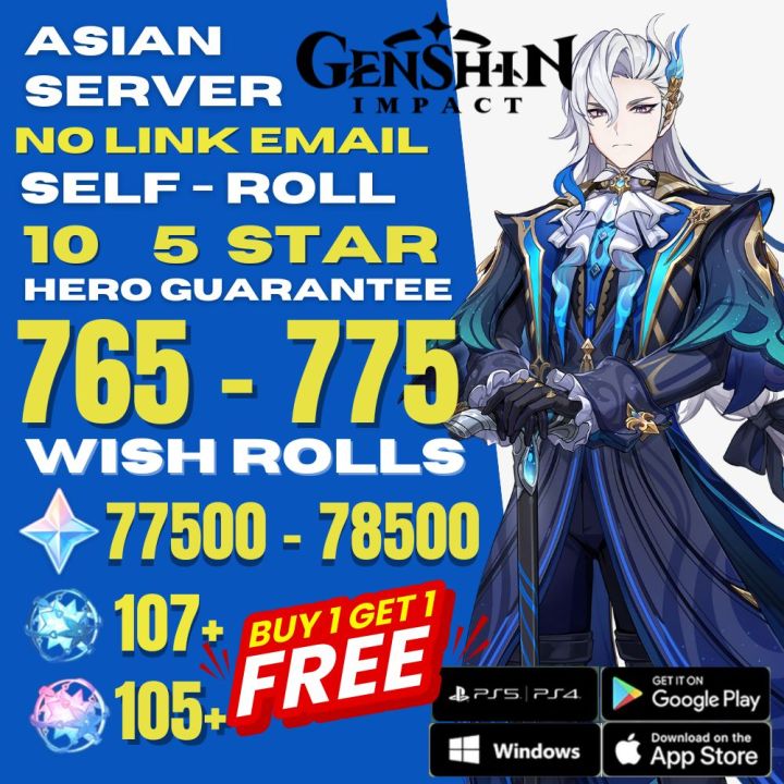 【BUY ONE TAKE ONE】Genshin impact ID【Fast delivery】Wish/re-register re ...