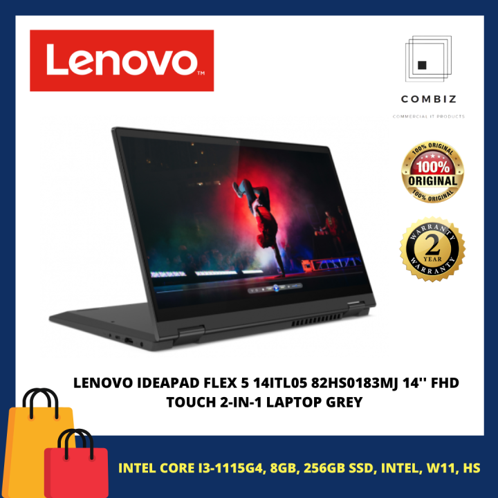 LENOVO IDEAPAD FLEX 5 14ITL05 82HS0183MJ 14'' FHD TOUCH 2-IN-1 LAPTOP GREY | Lazada