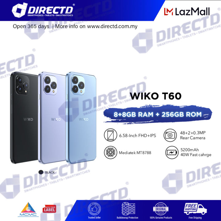 [READY STOCK] WIKO T60 [8GB RAM | 256GB ROM], Original Smartphone, 1 Year Warranty By Wiko ...