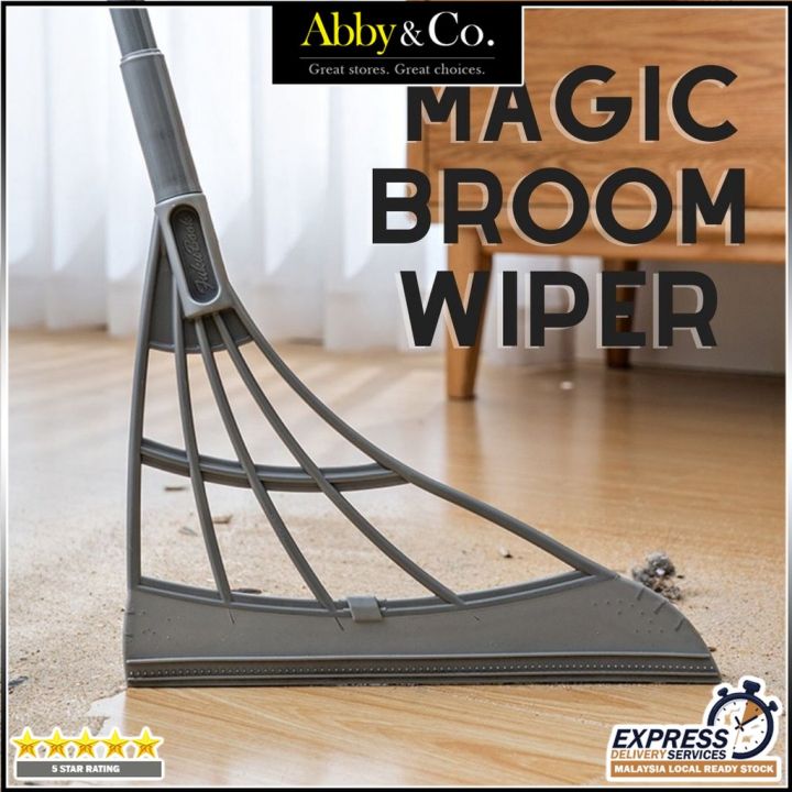 Abby & Co Magic Broom Mop Wiper Sweeping Hair Artifact Bathroom Wiper ...