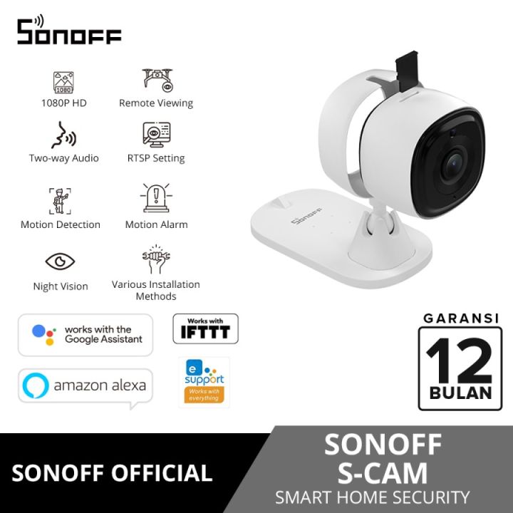 Sonoff Smart Camera Indoor CCTV PTZ S-CAM SLIM 1080P Smart Home IOT ...