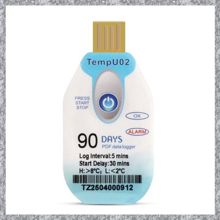Temperature Recorder USB Data Logger Disposable Waterproof 90 Days PDF ...