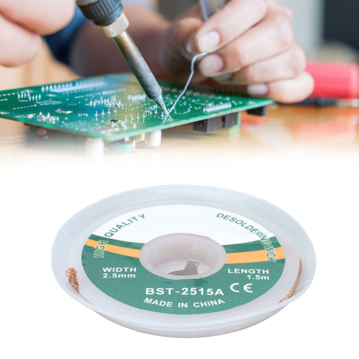Solder Removal Braid High Efficiency 1.5 Meter Length Desoldering Wire ...