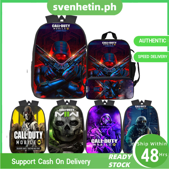 【COD】 6Color call of duty Bag Pack For Kids Bag For Student Schoolbag ...