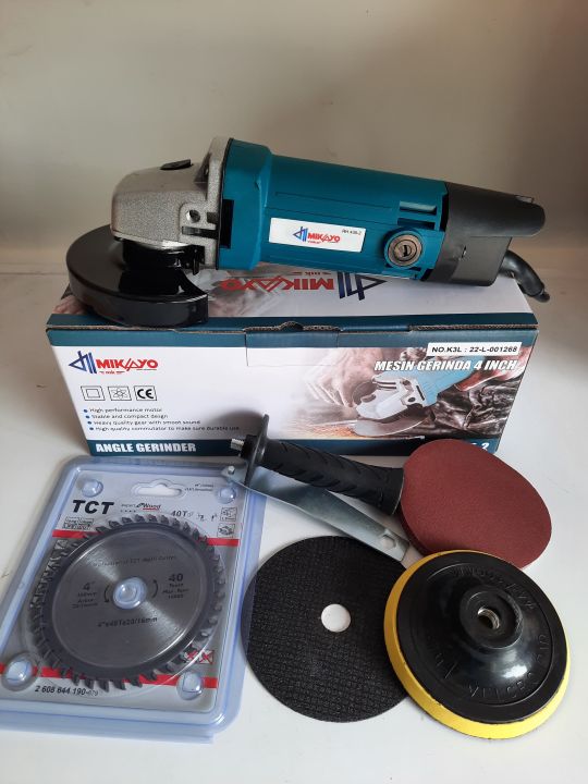 PROMO MESIN GERINDA LENGKAP + MATA POTONG KAYU. MESIN GERINDA LISTRIK TANGAN. MAILTANK SH05 ...