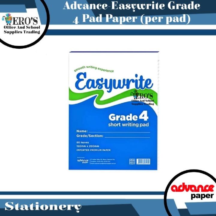 Easywrite Grade 4 Pad Paper (1 pad) | Lazada PH
