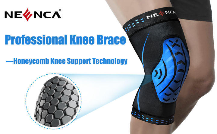 NEENCA 2 PCS Professional knee support Compression Knee Sleeves Support ...