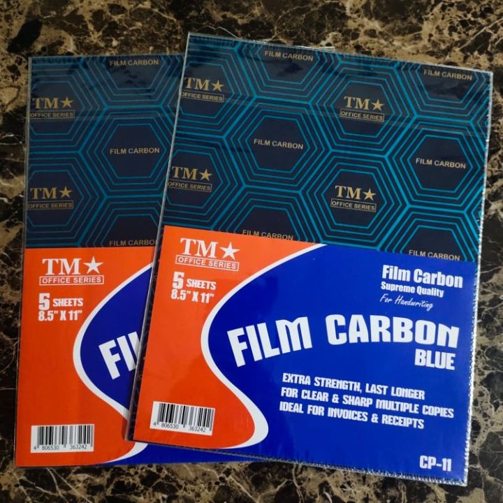 Film Carbon (Carbon Paper) | 5 sheets per pack | Short, Long | Blue ...