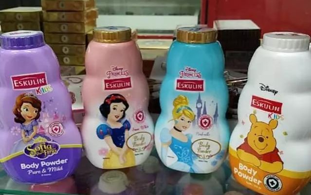 ESKULIN BABY POWDER 150gr (rijek kemasan) RANDOM / ESKULIN SHOWER GEL ...