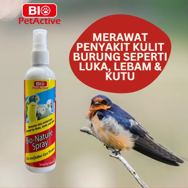 BioPetActive Bio Nature Spray (100ml) & Mantax Scaly (20ml) Feather ...