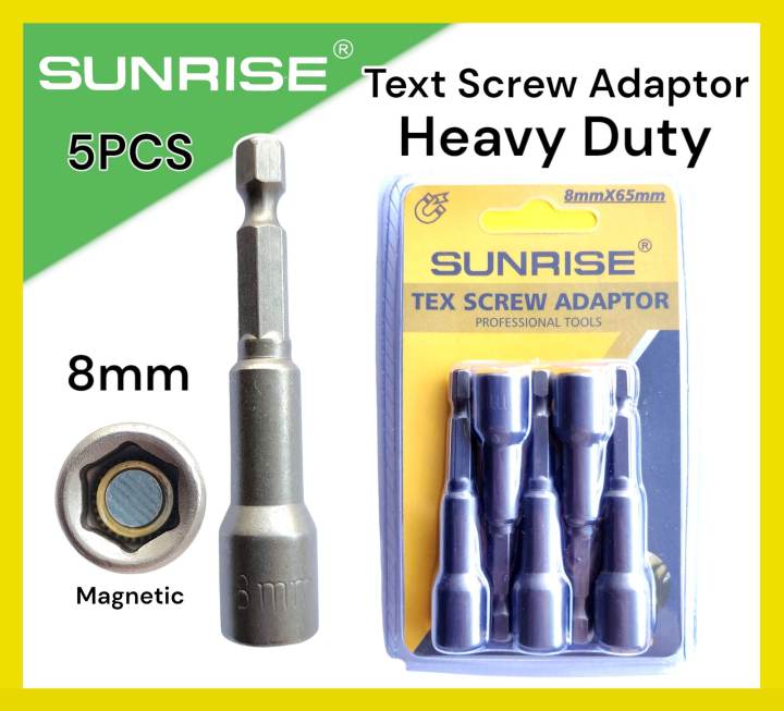 Magnetic Tex Screw Adaptor Bit Set 8mm ( 5PCS) | Lazada PH