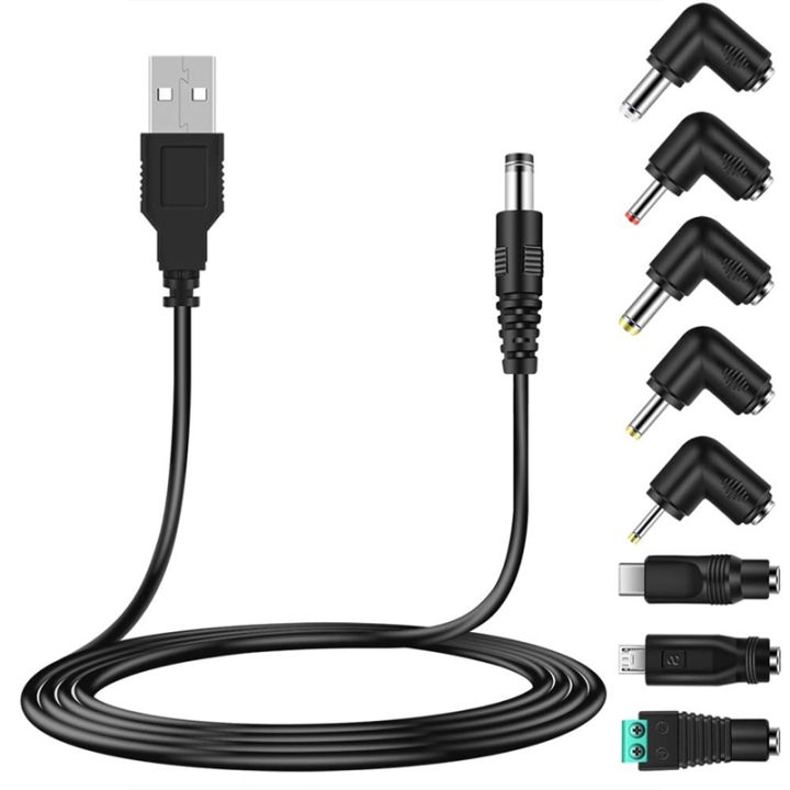Universal 5V USB Power Cord, USB to Dc Power Cable with 8 Types ...