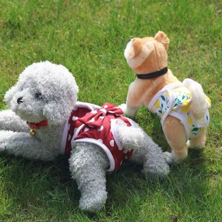 DGFDF Reusable Female Dogs Diaper Pants Polyester Soft Pet ...