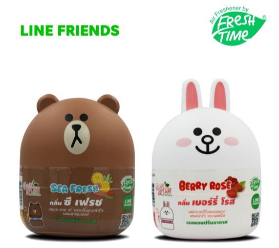 FreshTime X LINE FRIENDS เจลหอมปรับอากาศ น้ำหอมปรับอากาศ น้ำหอมดับกลิ่น ...