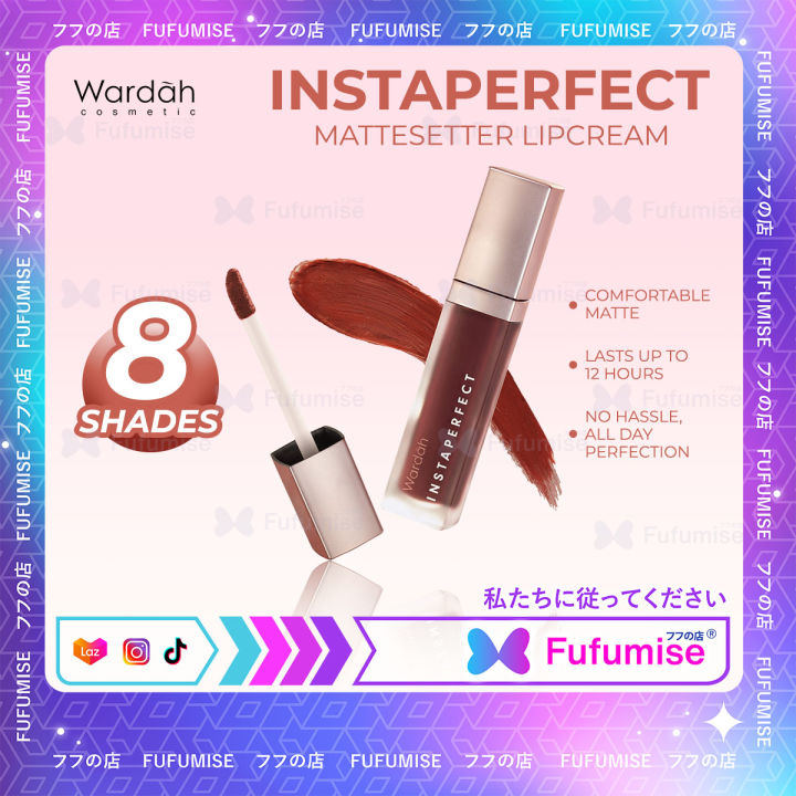 WARDAH Instaperfect Mattesetter Lip Cream Matte Paint 5.5g insta ...