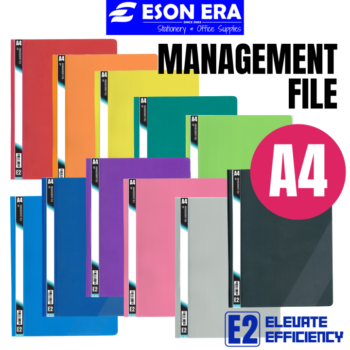 E2 A4 Management File MF-807A Fail Report (Extra Thick) Paper Fastener ...