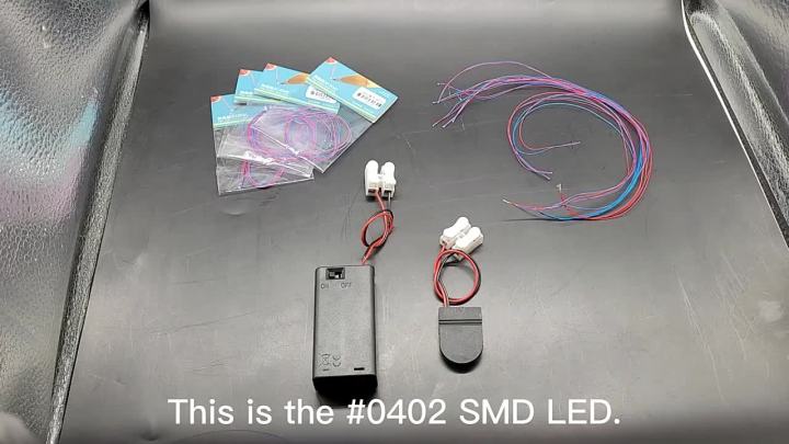 40PCs pre-wired #0402 SMD LEDs, with free CR2032 3v button battery ...