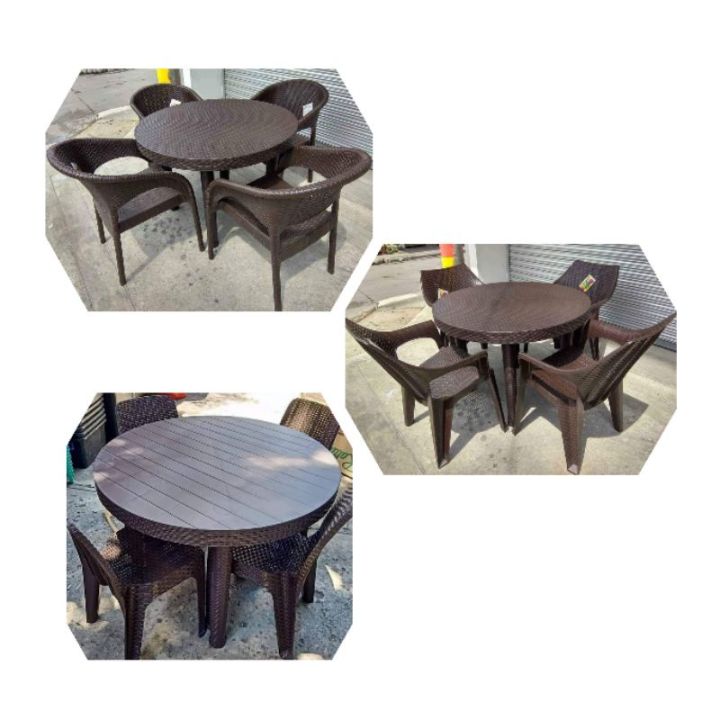 Round Table with for 4 Chairs (FREE DELIVERY WITHIN METRO MANILA ...