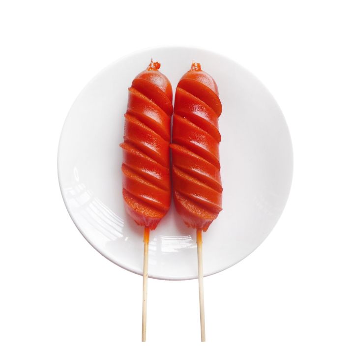 Xúc xích Đức - Mô hình xiên que làm bằng nhựa, mô hình món ăn để trưng ...