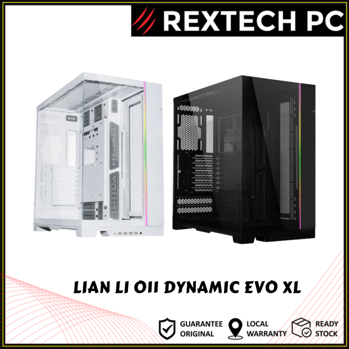 REXTECH LIAN LI PC-O11 Dynamic EVO XL PC Desktop Casing - Black / White ...
