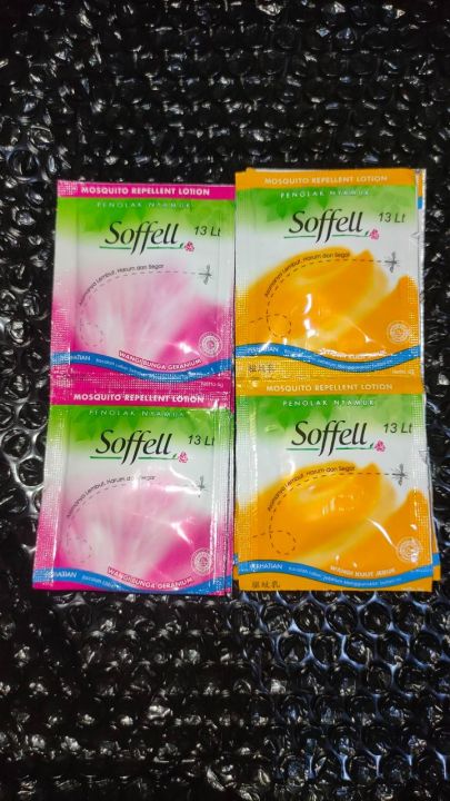 soffell sachet 2 variant 24 sachet penolak nyamuk | Lazada Indonesia