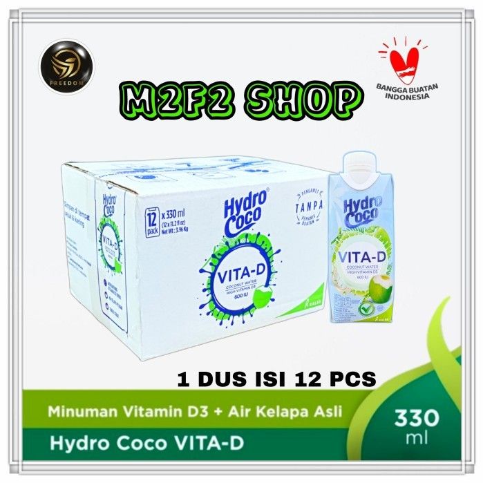 Minuman Air Kelapa Hydro Coco VITA-D - 330 ml (Kemasan Karton) | Lazada ...