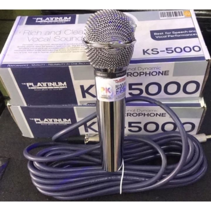 KS-5000 Platinum Heavy Duty Wired Microphone 10Meters long wire ...