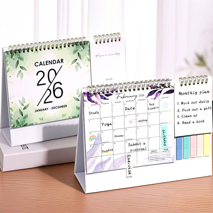 Premium Desk Calendar 2026 Minimalist Desktop Calendar Classic Sleek ...
