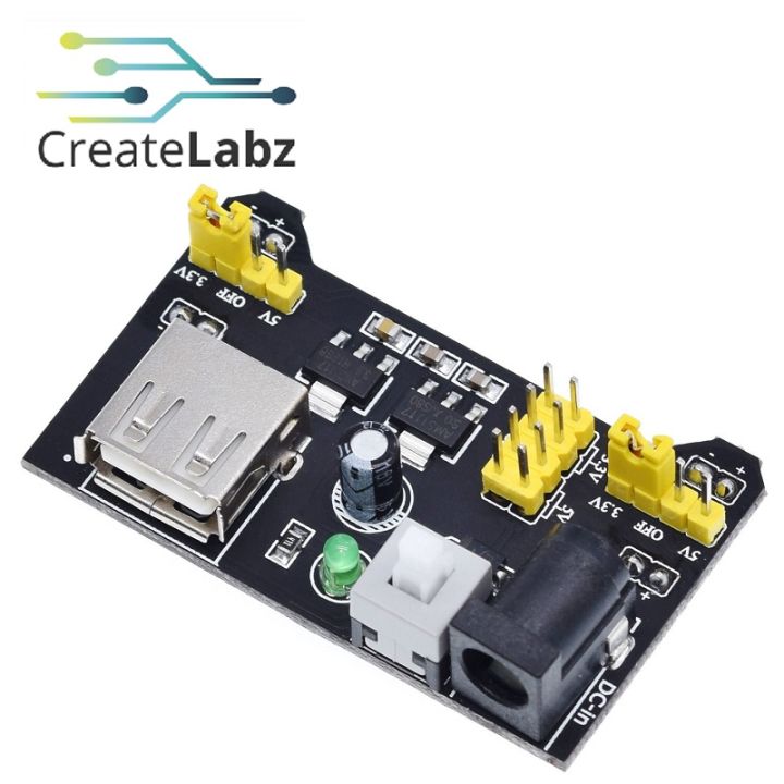 MB102 Breadboard Power Supply Module 3.3V 5V For Arduino Solderless ...