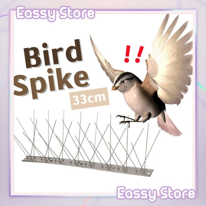 (1 PCS) 33cm Bird Spikes Repellent Mat Stainless Steel Animal Repeller ...