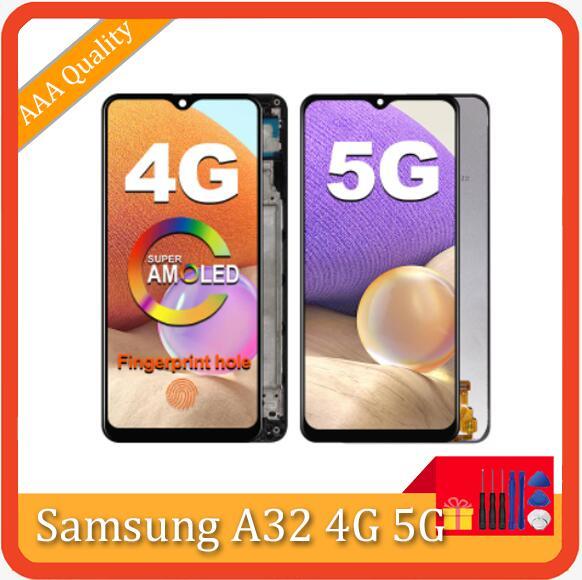 AMOLED For Samsung Galaxy A32 4G LCD SM-A325F SM-A325M Display Touch Screen Replacement For ...