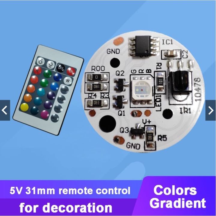 Bộ mạch đèn LED RGB 5v, 16 màu kèm điều khiển và dây ng.uồn - [Freeship ...