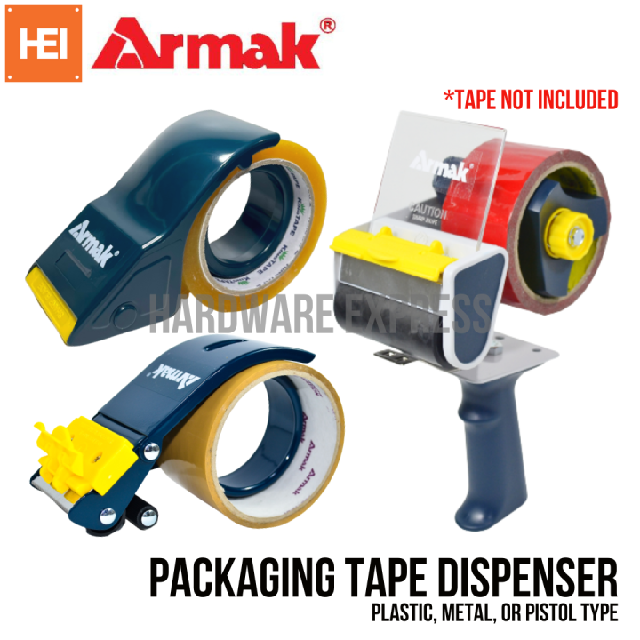 Armak Packaging Tape Dispenser Heavy Duty (Plastic / Metal / Pistol ...