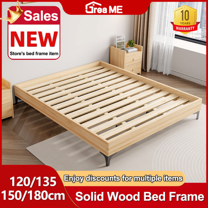 Dreame Beds New Solid Wood bed frame 10 Years Warranty wood assemble 1 ...