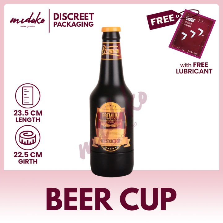 Midoko Beer Bottle Discreet Flesh Cup Masturbator Cup Adult Sex Toy For ...