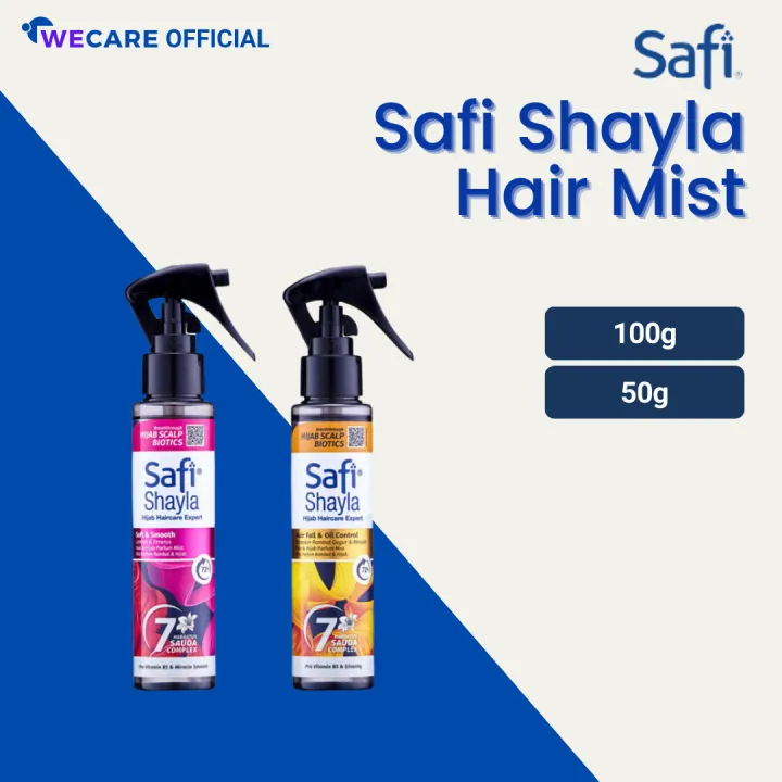 Safi Shayla Hair Mist (50g / 100g) - (Soft & Smooth / Hairfall & Oil ...