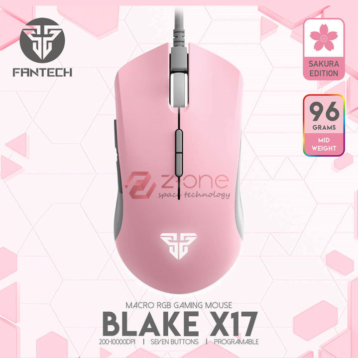 Fantech BLAKE X17 PINK (SAKURA EDITION) Macro RGB Gaming Mouse | Lazada PH