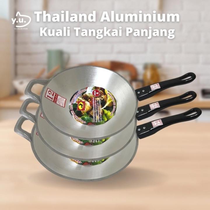 YU Ready Stock Thailand Aluminium Kuali Tangkai / Frying Wok / Single ...