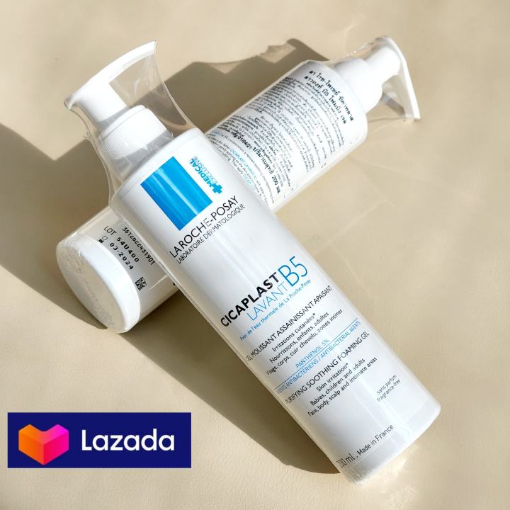 La Roche-Posay CICAPLAST Lavant B5 200ml โฟมล้างหน้าและทำความสะอาดผิวกายสูตรอ่อนโยน (สินค้าพร้อม ...