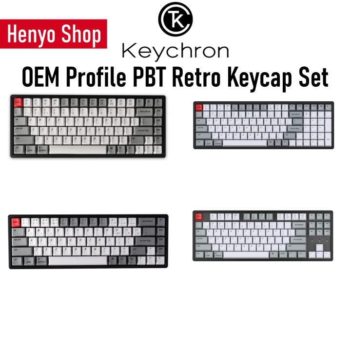 Keychron OEM Profile PBT Retro Keycap Set for K4 96% Layout | Lazada PH
