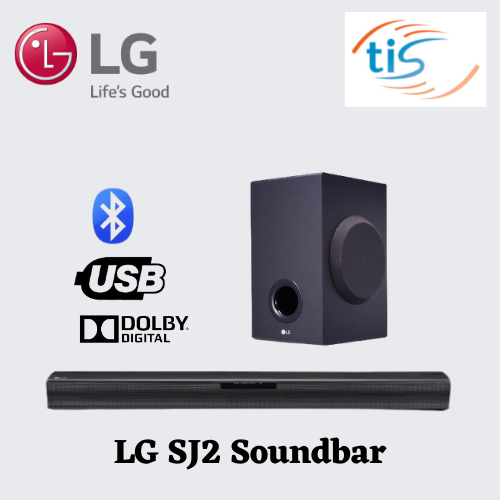 LG SJ2 Soundbar 160W 2.1 Channel Soundbar with Wireless Subwoofer | Lazada