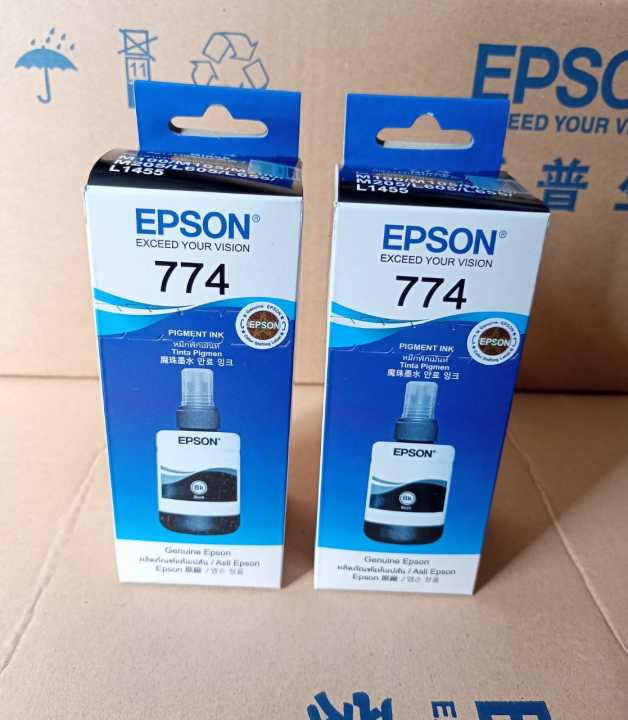 EPSON TINTA 774 KEMASAN BARU BLACK/M100/M105/M200/M205/L605 | Lazada ...