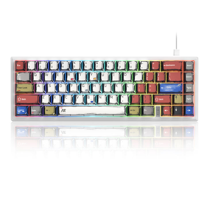 Womier M68 HE V2 Comic 60% Percent Keyboard Rapid Trigger, Hall Effect ...