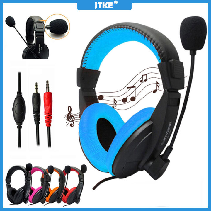 JTKE 3.5MM Stereo Gaming Headphone Deep Bass Game Earphone Headset ...