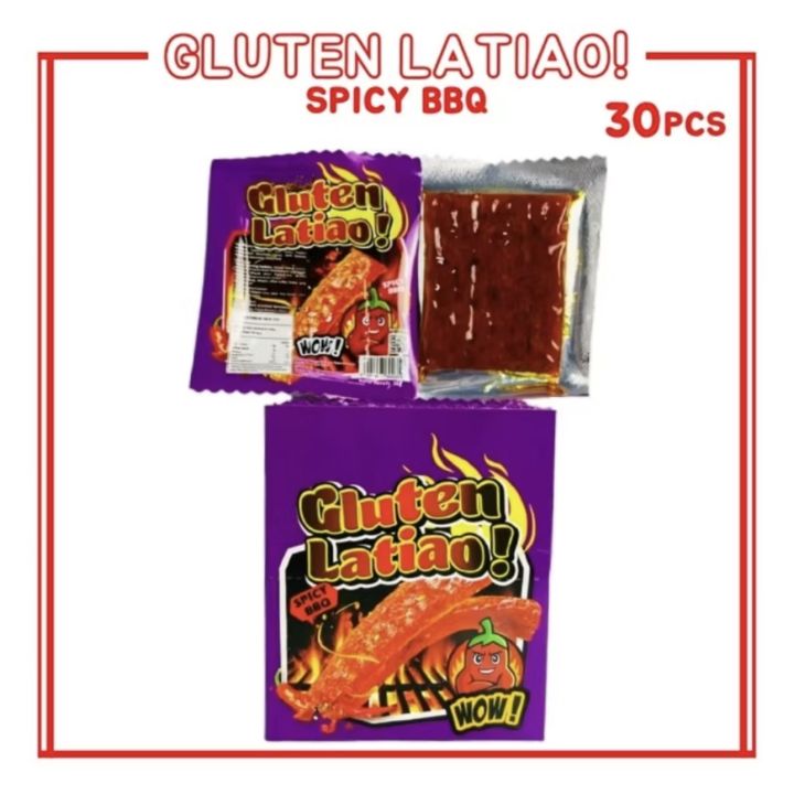 SYB 1Box/30pcs Gluten Latiao! Spicy Bbg Chewy, Spicy, And TangyMade ...