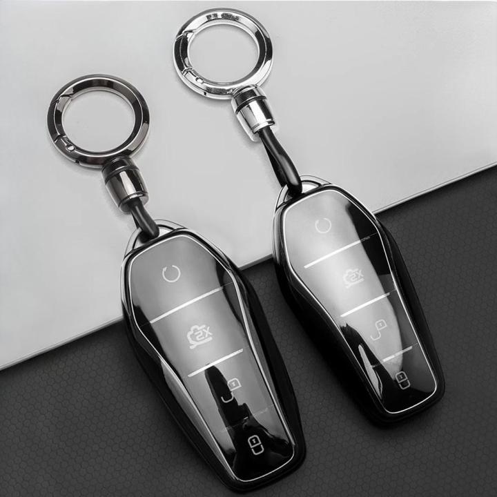 เคสเคสสมาร์ทคีย์รถยนต์ TPU แบบนิ่มสำหรับ BYD Song PRO Han EV Max Tang ...